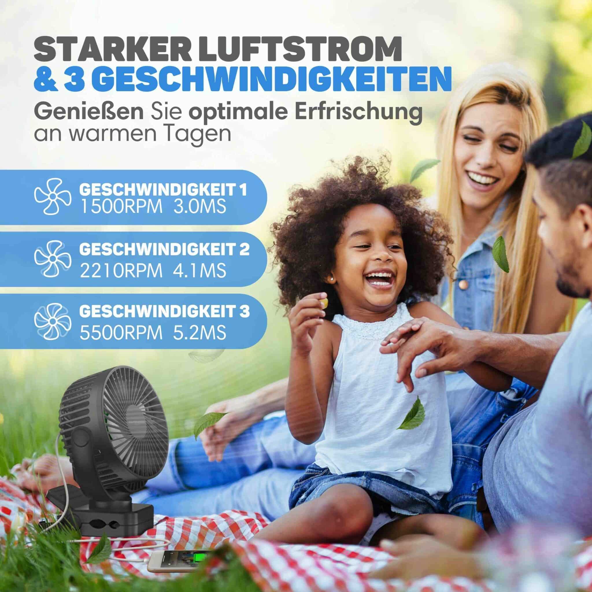 USB Ventilator PRO kaufen – 3-in-1 Tischventilator